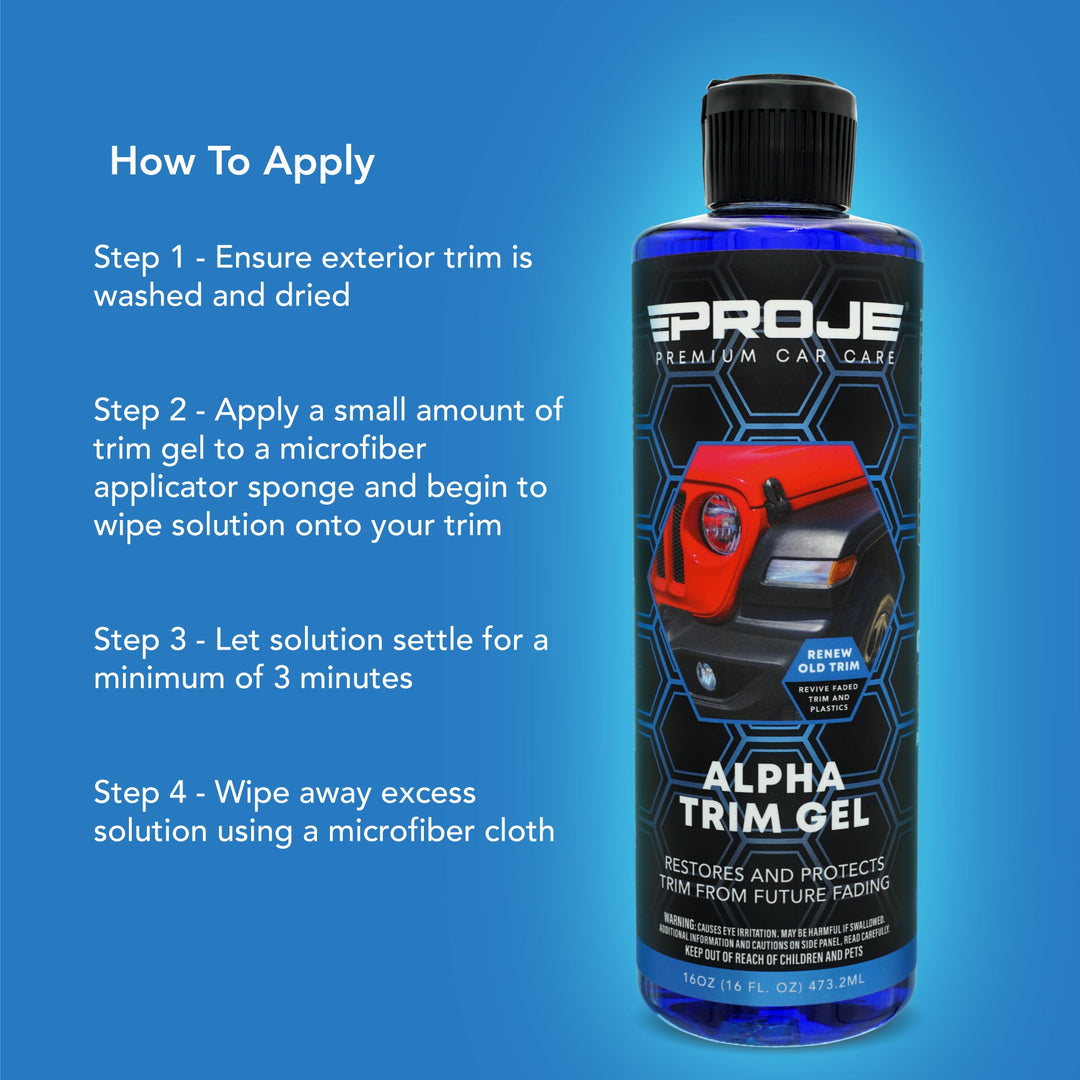 Alpha Trim Gel: Restore & Protect Faded Trim | Proje Products